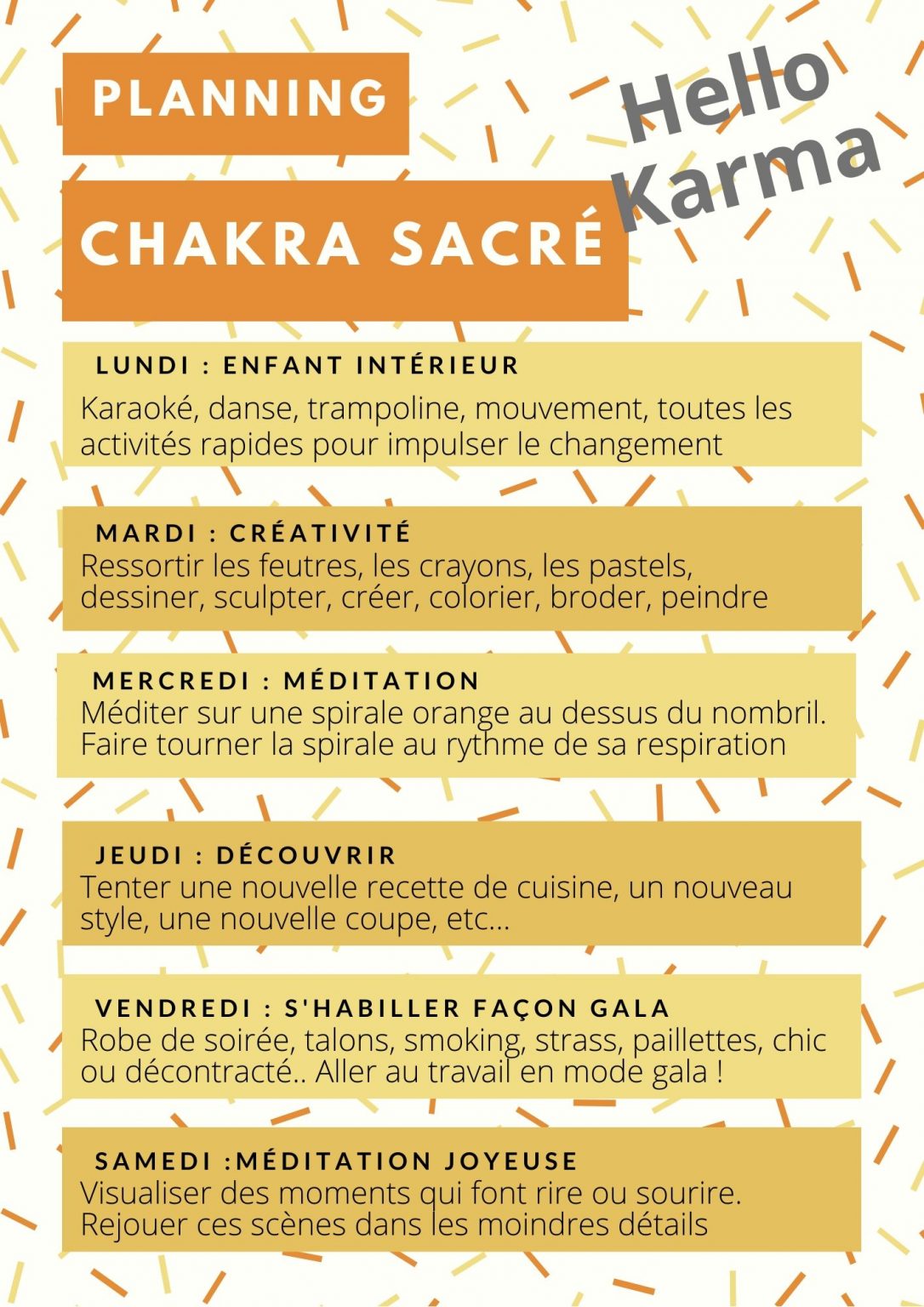 Chakra sacré bloqué, symptômes et programme pour l'ouvrir - Hello Karma